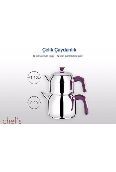 Chef's Chef’s Aile Boyu Çaydanlık Takımı