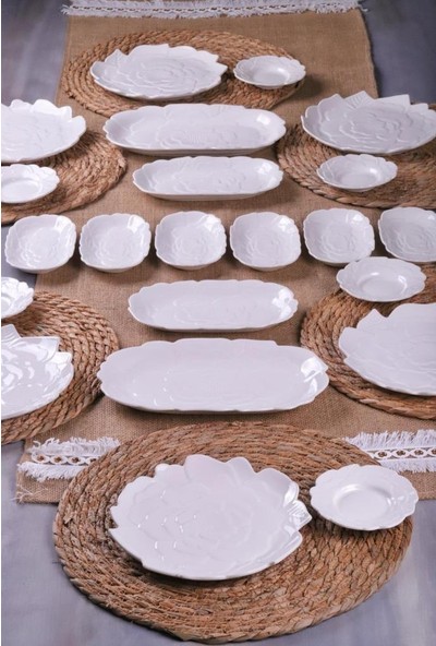 Tohana Atabeyhome Rose 22 Parça Porselen Kahvaltı Takımı