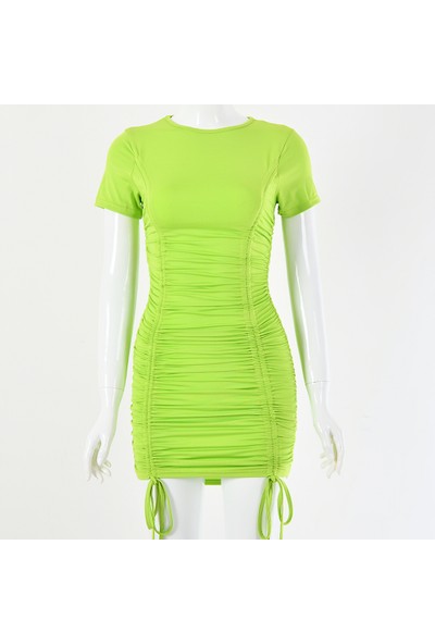 Serendpity Yj Kadın Büzgü Ipli Mini Elbise (Yurt Dışından) Serendpity Yj Kadın Büzgü Ipli Mini Elbise (Yurt Dışından)