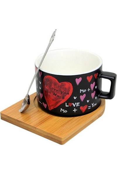 BRK Home Mıklatıslı Siyah Kapli Bambu Tabaklı Kapa