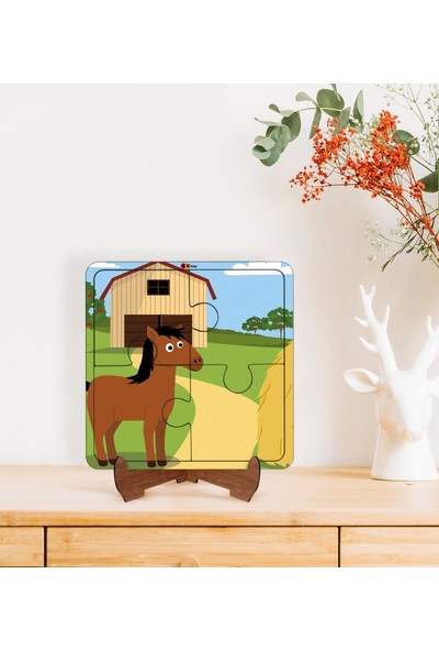 Bk Toys Çocuklar Için 2 Si 1 Arada Eğitici-Öğretici Ahşap 4 Parça Yapboz Puzzle Çerçeve Model 15 Bk Toys Çocuklar Için 2 Si 1 Arada Eğitici-Öğretici Ahşap 4 Parça Yapboz Puzzle Çerçeve Model 15