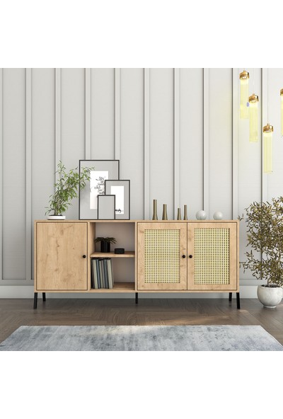 Cool Home Madrid Konsol 180 cm Hazeran Kapaklı (Sepet)