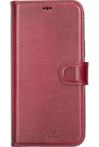 Venito Apple iPhone 13 Pro Max Magic Wallet Kırmızı Deri Telefon Kılıfı