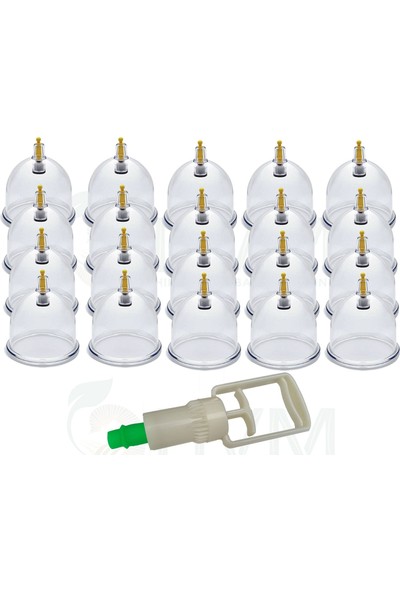 Hvm 50 Adet Karışık Masaj Kupası ve Masaj Pompası