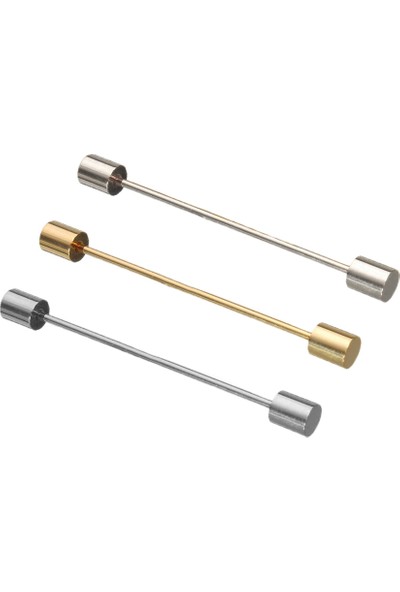 Esgue Gömlek Yaka Iğnesi 3 Renkli Set