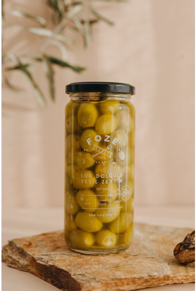 Foze Lor Dolgulu Yeşil Zeytin 450 gr Foze Lor Dolgulu Yeşil Zeytin 450 gr