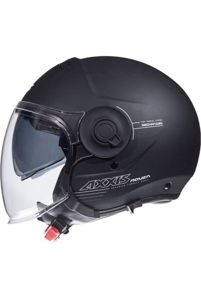 Axxis Raven Sv Solid Matt Black Açık Motosiklet Kaskı Axxis Raven Sv Solid Matt Black Açık Motosiklet Kaskı