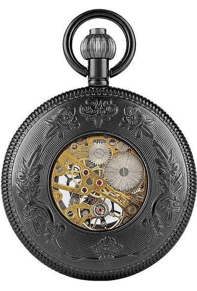 Erkek Vintage Mekanik Cebi Steampunk El Sarma Iskelet Saat Romen Sayısı Saatler Erkek Vintage Mekanik Cebi Steampunk El Sarma Iskelet Saat Romen Sayısı Saatler