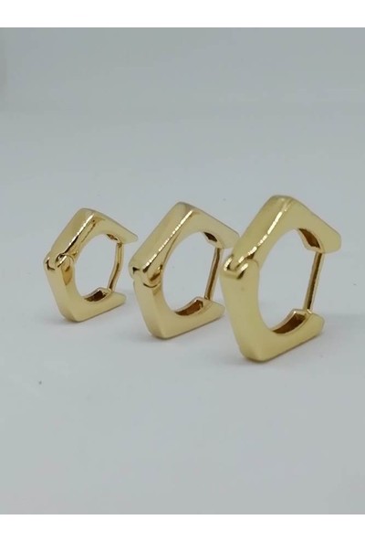 Eke Butik 3lü Beşgen Küpe