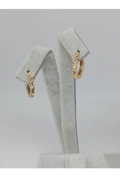 Eke Butik Altın Kaplama Çocuk Küpesi