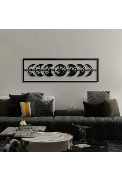 Ferre Monte Ayın Evleri Metal Duvar Tablosu - 31X99, Siyah Ferre Monte Ayın Evleri Metal Duvar Tablosu - 31X99, Siyah