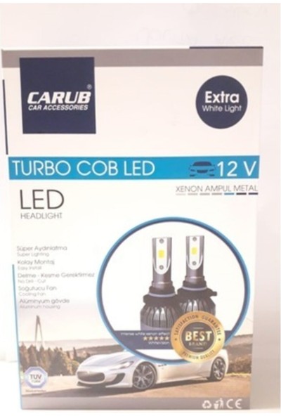 Carub H1 LED Xenon Turbo 12V Cob LED Carub H1 LED Xenon Turbo 12V Cob LED