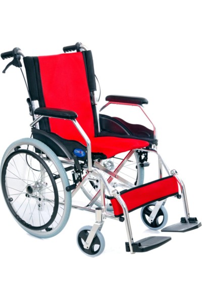 Comfort Plus Alüminyum Refakatçı Frenli Hafif Tekerlekli Sandalye Comfort Plus Alüminyum Refakatçı Frenli Hafif Tekerlekli Sandalye
