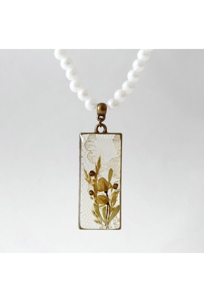 Halley Concept El Yapımı Özel Tasarım Reçine Kadın Kolye