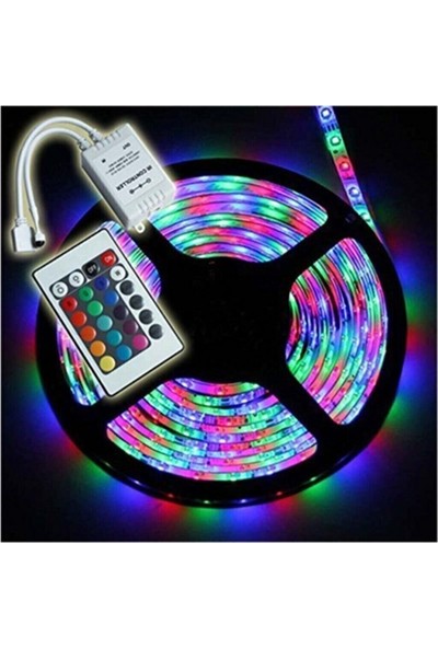 Flash Poınt Rgb Şerit LED Cs-Rgb 5mt Kumandalı Şerit LED Flash Poınt Rgb Şerit LED Cs-Rgb 5mt Kumandalı Şerit LED