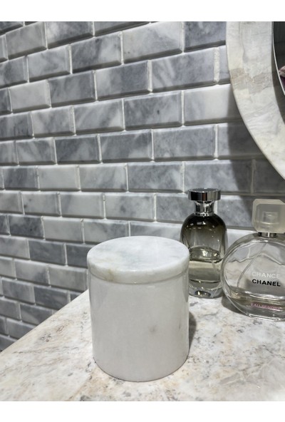 Marmosium Store Kapaklı Mermer Pamukluk Beyaz Marmosium Store Kapaklı Mermer Pamukluk Beyaz