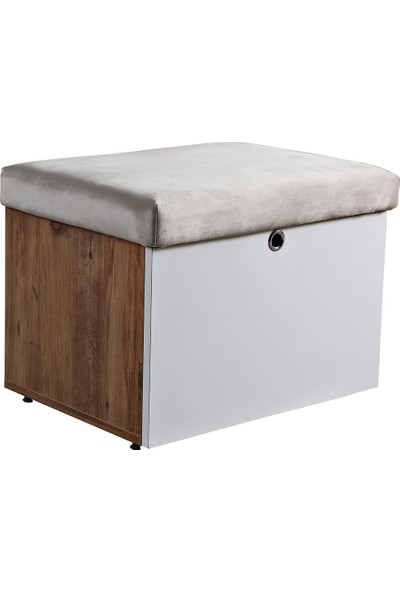 Zuliden Bievve & Zuliden Kapaklı Ayakkabılıklı Puf B-2061