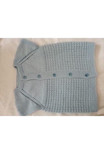 Bebek Yelek Organik Akrilik 6-12 Ay