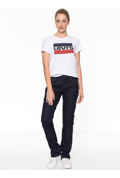 Levi's Baskılı Kadın T-Shirt - Beyaz