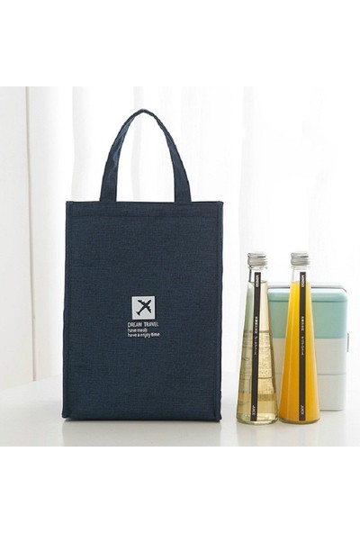 Generic Taşınabilir Öğle Yemeği Pikniği Taşınabilir Gıda Yalıtım Saklama Çantası Portakal (Yurt Dışından)