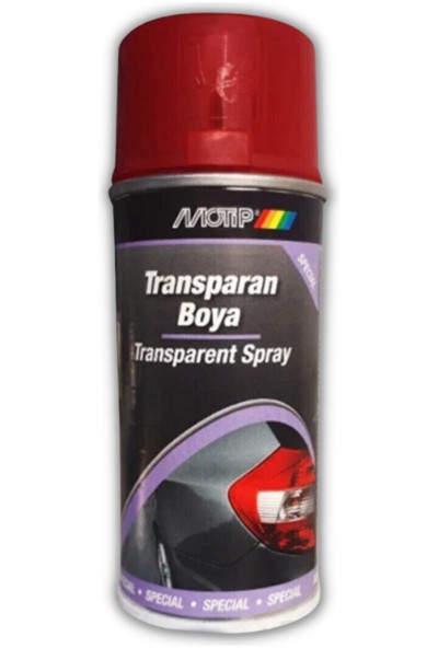 Motip Transparan Boya Kırmızı 150 ml
