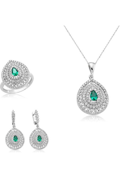 Gumush Gümüş Damla Bayan Set