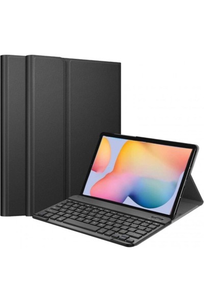 Dolia Samsung Galaxy Tab S6 Lite Bluetooth Özellikli Kalemlikli Deri Kapaklı Klavyeli Kılıf Dolia Samsung Galaxy Tab S6 Lite Bluetooth Özellikli Kalemlikli Deri Kapaklı Klavyeli Kılıf