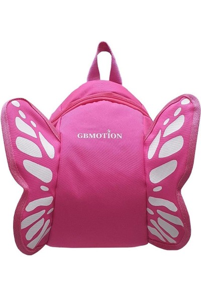 Eym Pembe Kelebek Çocuk Sırt Çantası Pembe Özel Tasarım