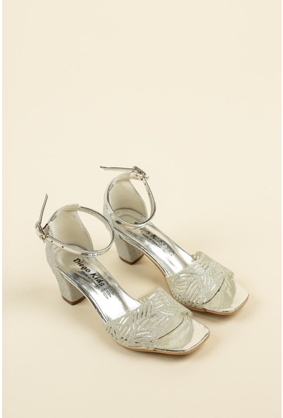 DK1013 Kız Çocuk Topuklu Abiye Ayakkabı