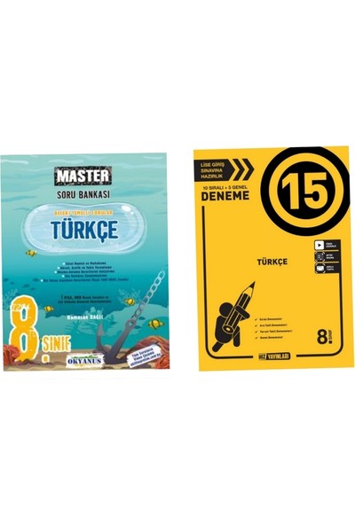 8.sınıf Okyanus Master Türkçe Soru Bankası + Hız Yayınları 15 Li Türkçe Deneme 8.sınıf Okyanus Master Türkçe Soru Bankası + Hız Yayınları 15 Li Türkçe Deneme