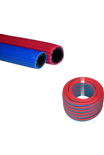 Kaynak Ekipmanları Oksijen / Asetilen Yanmaz Kaynak Hortumu 8 mm - 25 M