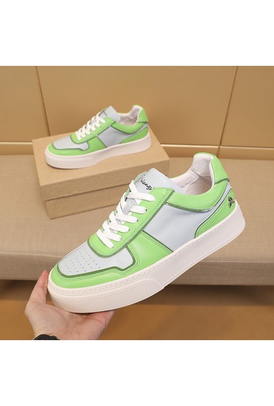 Jinxianzheng Elma Yeşil Spor Ayakkabı Kaymaz Erkek Spor Ayakkabı Aşınmaya Dayanıklı (Yurt Dışından)