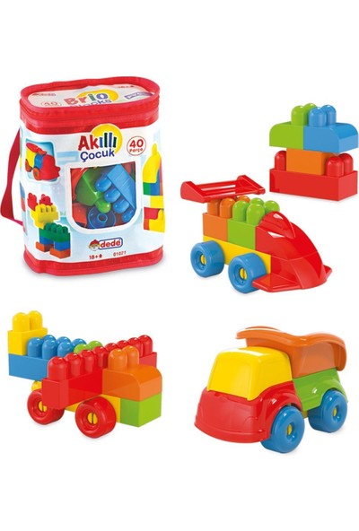 Tuuverse 01021 Dede, Akıllı Çocuk Blokları 40 Parça Tuuverse 01021 Dede, Akıllı Çocuk Blokları 40 Parça