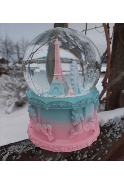 Işıklı Müzikli Kar Küresi Orta Boy Mh-87