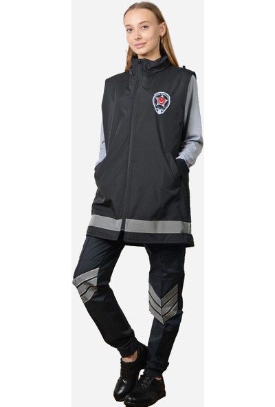 Yiğit Güvenlik & Üniforma Yeni Tip Özel Güvenlik Uzun Yelek Kadın Tesettür