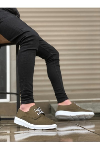 7erbilden ER0003 Bağcıklı Klasik Spor Keten Haki Beyaz Yüksek Taban Casual Erkek Ayakkabı 7erbilden ER0003 Bağcıklı Klasik Spor Keten Haki Beyaz Yüksek Taban Casual Erkek Ayakkabı