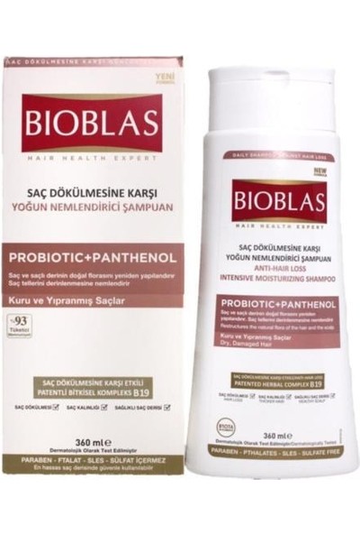 Bioblas Saç Dökülmesine Karşı Yoğun Nemlendirici Şampuan 360ML Bioblas Saç Dökülmesine Karşı Yoğun Nemlendirici Şampuan 360ML