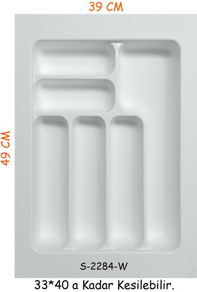 Starax S-2284-W Çekmece İçi Plastik Kaşıklık Beyaz En:39-32,5 D:49-40 cm. Arası Kesilir 6 Göz Starax S-2284-W Çekmece İçi Plastik Kaşıklık Beyaz En:39-32,5 D:49-40 cm. Arası Kesilir 6 Göz