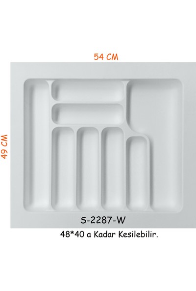 Starax S-2287-W Çekmece İçi Plastik Kaşıklık Beyaz En:54-47,5 D:49-40 cm. Arası Kesilir 8 Göz Starax S-2287-W Çekmece İçi Plastik Kaşıklık Beyaz En:54-47,5 D:49-40 cm. Arası Kesilir 8 Göz