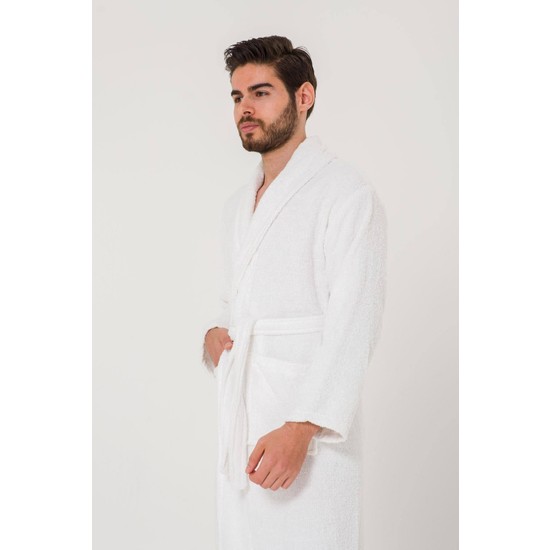 Helenito Şal Yaka Erkek Bornoz Battal Boy Düz ve Pamuklu Fiyatı