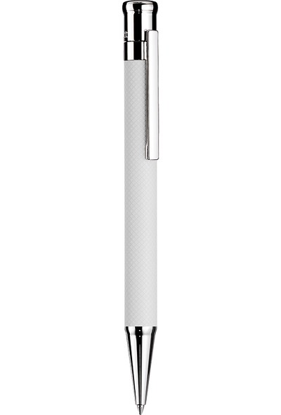 Otto Hutt Design 04 Tükenmez Kalem Mat Beyaz Damalı Otto Hutt Design 04 Tükenmez Kalem Mat Beyaz Damalı