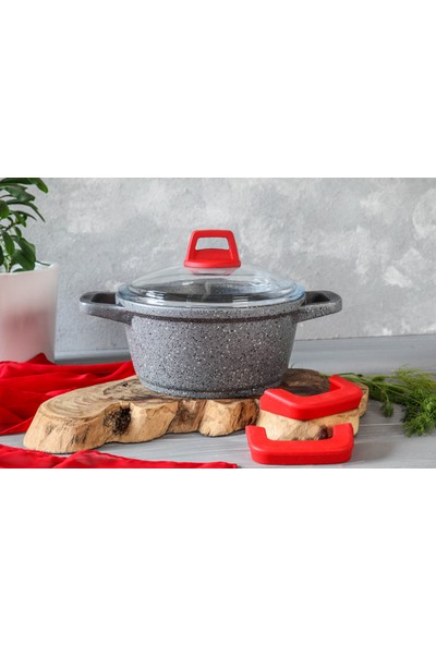 Khor 28 cm Granit Döküm Derin Tencere Khor 28 cm Granit Döküm Derin Tencere