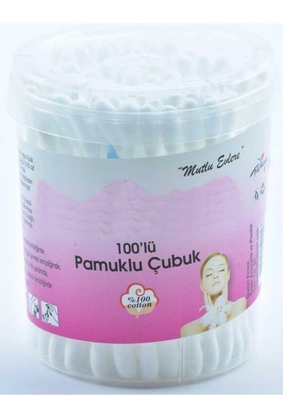 Tvet 100 Lü Pamuklu Kulak Temizleme Cubuğu 1 Adet T38474 Tvet 100 Lü Pamuklu Kulak Temizleme Cubuğu 1 Adet T38474