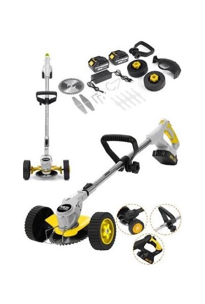 Forces Power 88 V 10 Ah Teleskopik Uzatma Bakır Sargı Titanyum Motor Çift Akülü Ot Çalı Biçme Makinesi Forces Power 88 V 10 Ah Teleskopik Uzatma Bakır Sargı Titanyum Motor Çift Akülü Ot Çalı Biçme Makinesi