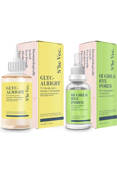 S’he Vec She Vec Gözenek, Siyah Nokta ve Gidermeye Yardımcı ve Arındırıcı Cilt Bakım Seti