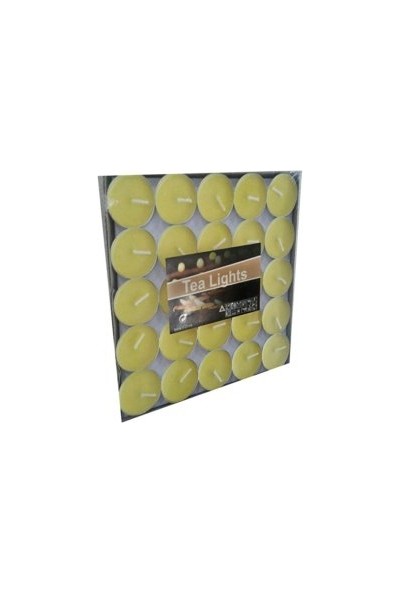 Tealight Mum Sarı 50 Adet