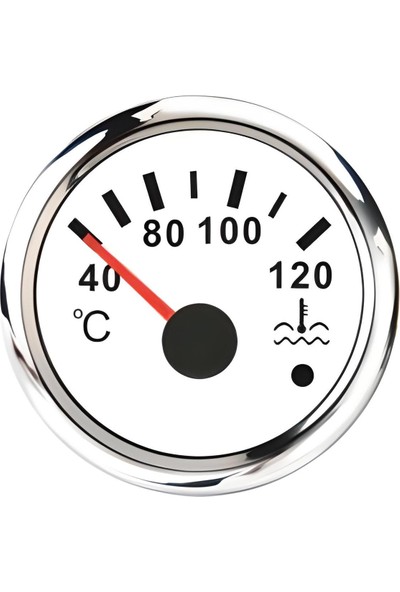 Kus Hararet Göstergesi Beyaz Çap 52MM 12/24V Tekne Yat
