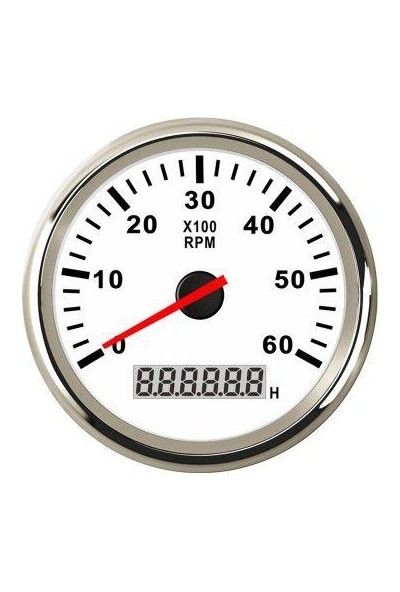 Kus Devir Göstergesi Çap 85MM 12/24V Beyaz Tekne Yat