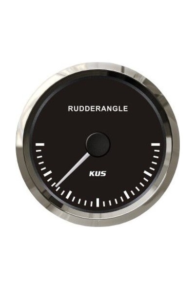 Kus Dümen Açı Göstergesi 12/24V Çap 52MM Siyah Tekne Yat