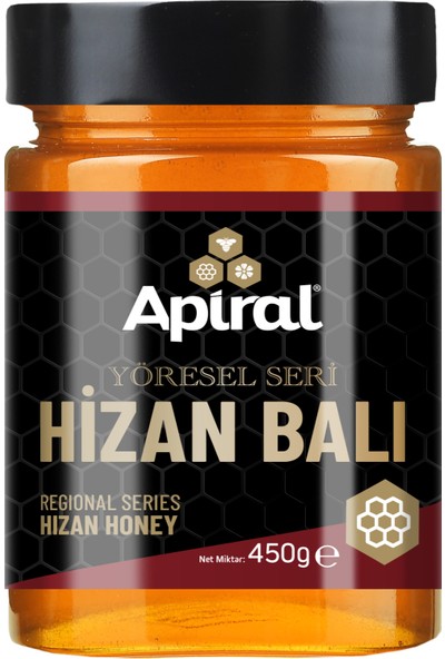 Apiral Yöresel Seri Hizan Balı 450 gr Apiral Yöresel Seri Hizan Balı 450 gr